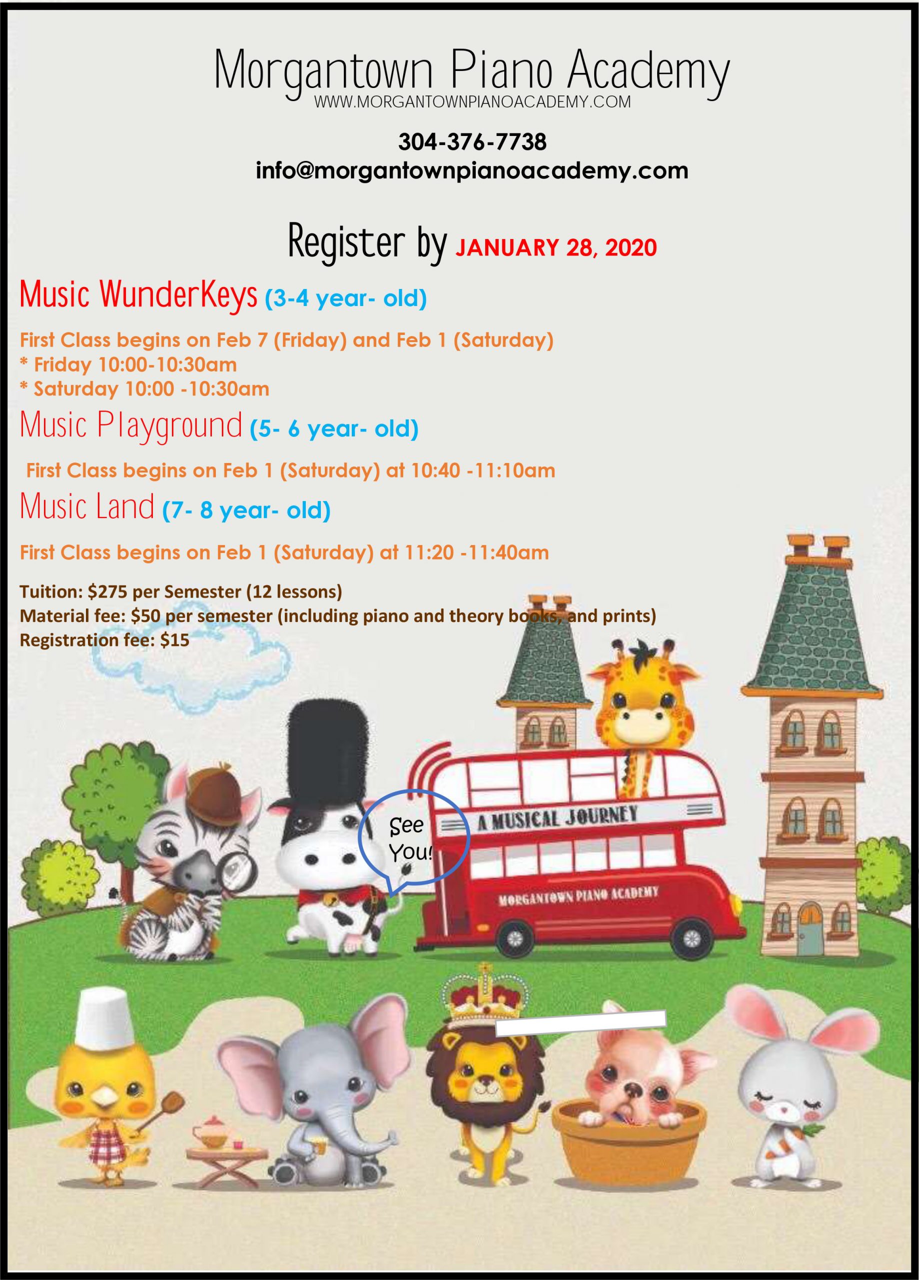 Spring 2020 Group Piano Classes Now Available! – Morgantown Piano Academy